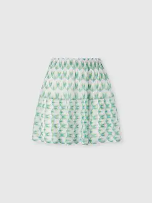 Missoni Pattern Viscose Mini Skirt