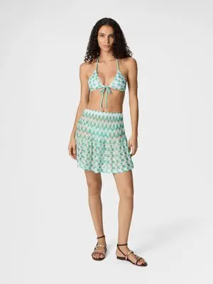 Missoni Pattern Viscose Mini Skirt