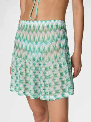 Missoni Pattern Viscose Mini Skirt