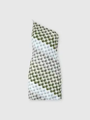Missoni Missoni One-Shoulder Lamé Mini Dress Multicoloured