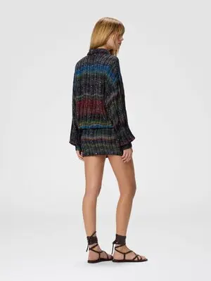 Missoni Midi Dress With V-neck And Wave Pattern