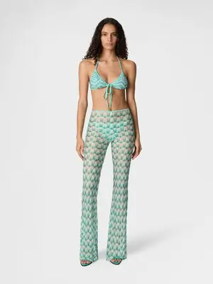 Missoni Pattern Viscose Flared Beach Cover-up Pants