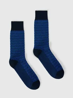 Missoni Mid-length Socks With Zigzag Pattern - Multicoloured