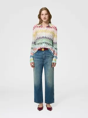 Missoni Shirt In Viscose Blend With Lace Motif