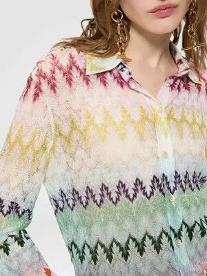 Missoni Shirt In Viscose Blend With Lace Motif