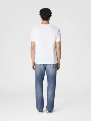 Missoni Crew-neck Cotton T-shirt With Macro Zigzag Print