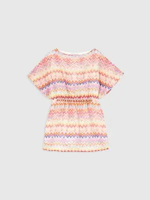 Missoni Short Dress In Cotton And Silk Blend