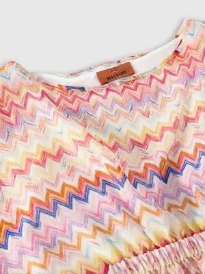 Missoni Short Dress In Cotton And Silk Blend