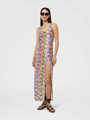 Missoni Up In Stretch Viscose With Lace And Zigzag Motif