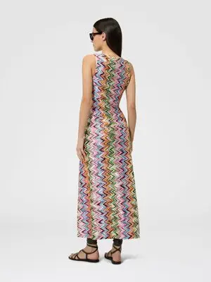 Missoni Up In Stretch Viscose With Lace And Zigzag Motif