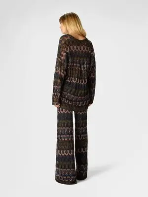 Missoni Viscose Lamé Blouse With Arabesque Motif