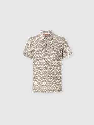 Missoni Viscose And Cotton Polo Shirt With Greek Key Motif - Multicoloured