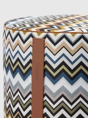 Missoni Belfast Cylindrical Pouffe 40x30 Cm - Blue,multicoloured