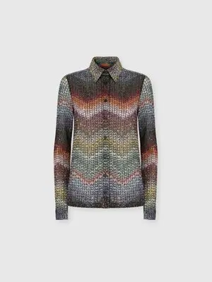 Missoni Mixed Viscose Lamé Shirt With Sequins - Multicoloured