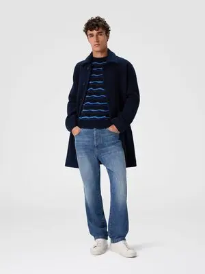 Missoni Double Knit Coat With Zigzag Pattern