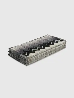 Missoni Giacomo Face Towels 30x30 Cm 6 Pieces - Grey