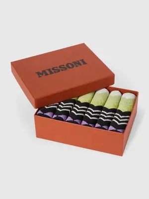 Missoni Giacomo Face Towels 30x30 Cm 6 Pieces - Orange