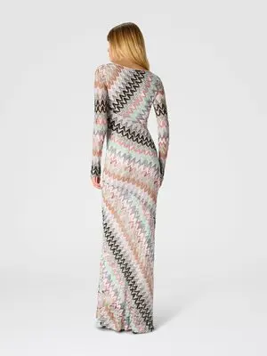 Missoni Viscose And Cotton Gown With Round Neck