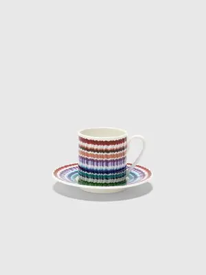 Missoni Waves Set Of 2 Coffee Cups & Saucers