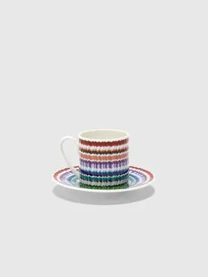 Missoni Waves Set Of 2 Coffee Cups & Saucers