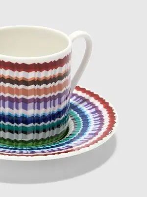 Missoni Waves Set Of 2 Coffee Cups & Saucers