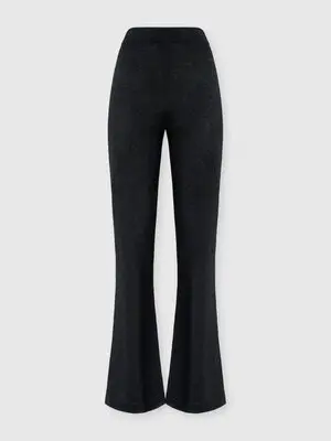 Missoni Lamé Fabric Flare Trousers - Black