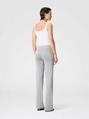 Missoni Lamé Fabric Flare Trousers - Light Blue