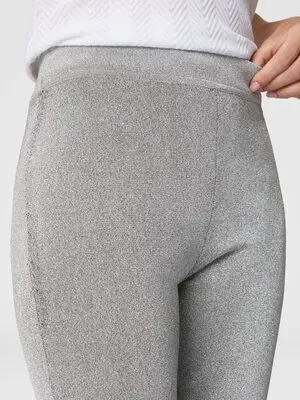 Missoni Lamé Fabric Flare Trousers - Light Blue