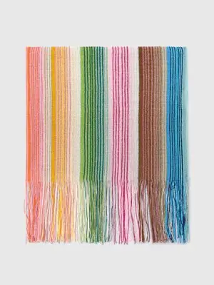 Missoni Blend Scarf With Fringes - Multicoloured
