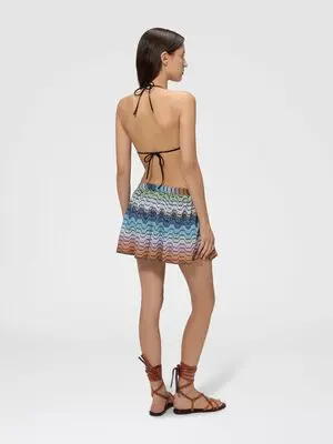 Missoni Zig Zag Motif Viscose Lamé Shorts - Multicoloured