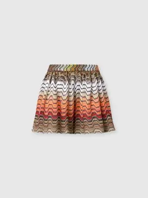 Missoni Missoni Zig Zag Motif Viscose Lamé Shorts Multicoloured