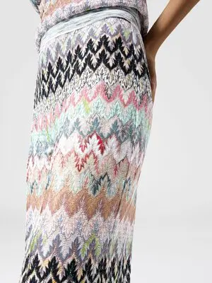 Missoni Wide Leg Trousers With Lace Motif - Multicoloured