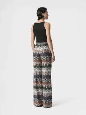 Missoni Wide Leg Trousers With Lace Motif