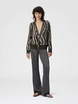 Missoni Boxy Cardigan With Buttons And Wave Pattern