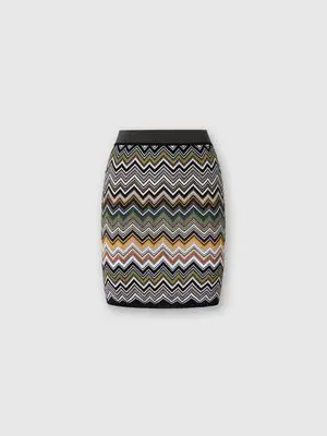 Missoni Mini Skirt With Chevron Pattern - Multicoloured