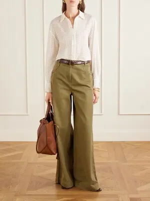 Max Mara High-rise Wide-leg Jeans - Green