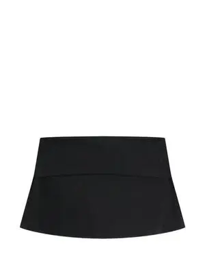 Juicy Couture Diamanté Roll-down Mini Skirt - Black