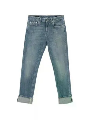 DONDUP Coco Logo Patch Turn-up Jeans