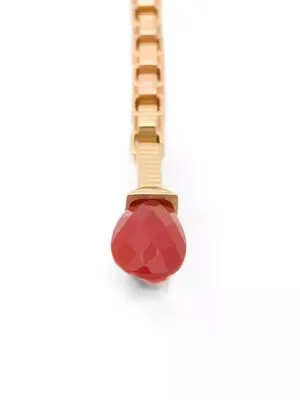 IVI Signorey Chain Drop Necklace With Red Gemstone