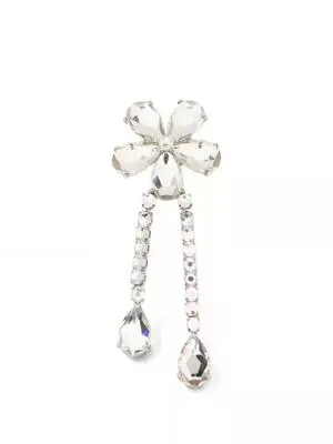 SELF-PORTRAIT Crystal-flower Droplet Earrings