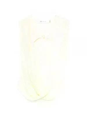 AYA MUSE Cut-out Draped Top - Neutrals