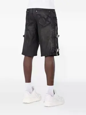 GUAPI Appliqué-detail Buckled Shorts
