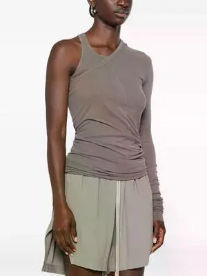 Rick Owens Asymmetric Ribbed One-shoulder Top