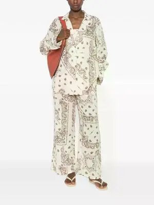 VENUJA Paisley-print Shirt - Neutrals