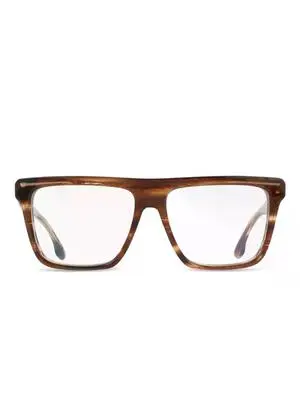 Victoria Beckham Rectangle-frame Glasses - Brown