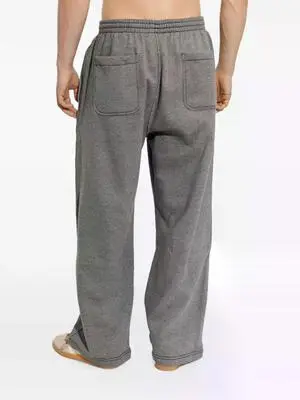 Adidas Logo-embroidered Wide-leg Track Pants