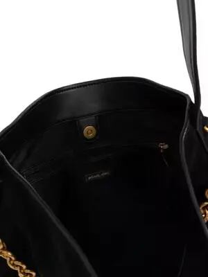 Michael Kors Nolita Chain-link Leather Shoulder Bag - Black