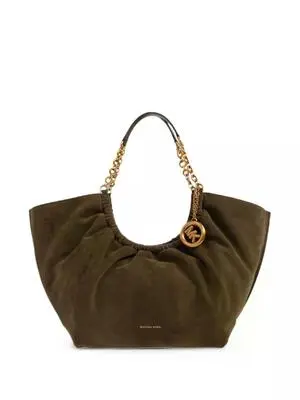 Michael Kors Large Indie Chain-link Leather Tote Bag - Green