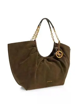 Michael Kors Large Indie Chain-link Leather Tote Bag