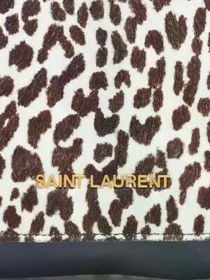 Saint Laurent Leopard-pattern Clutch Bag